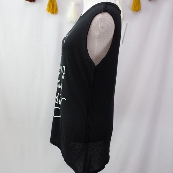 Social Decay | Tops | Eye Rolling Is My Cardio Black Tank Nwt | Poshmark